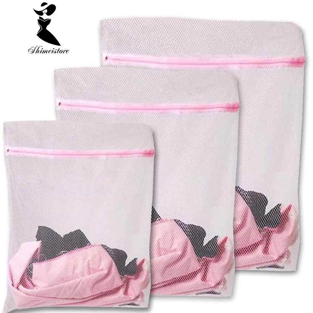 3Pcs Protect Clothes From Washing Machine Net Washing Bag | Shopee ...