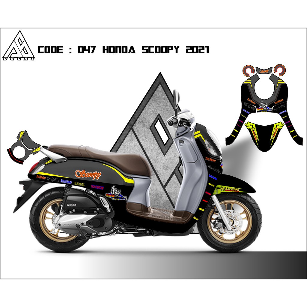 047 Stickers FULL BODY CUSTOM Motorcycle SCOOPY | Shopee Philippines