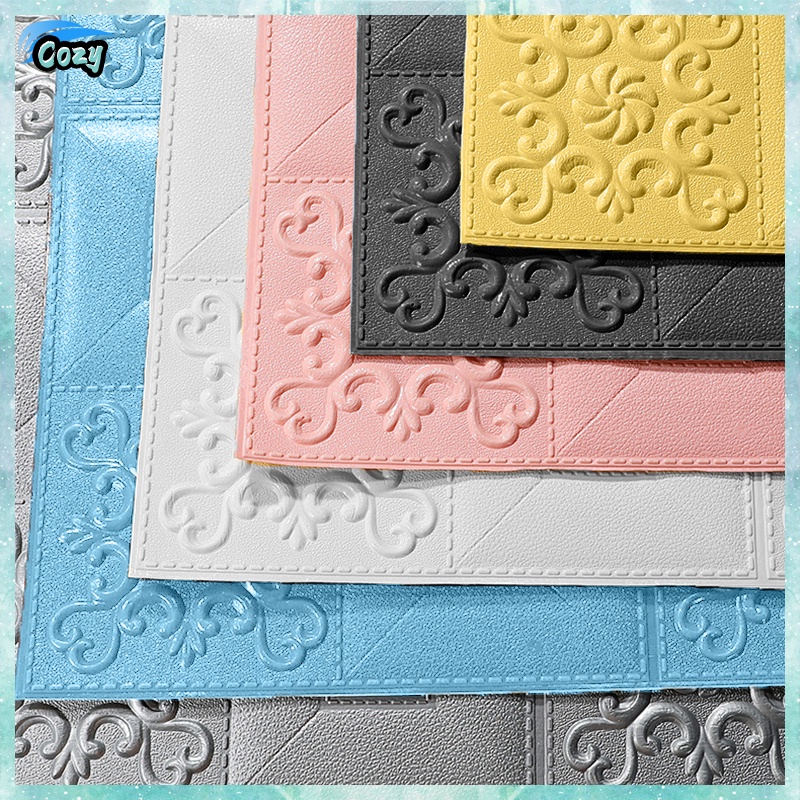 Big Size 70x70cm 3D Ceiling Wallpaper Foam Bricks Wall Sticker Foam ...