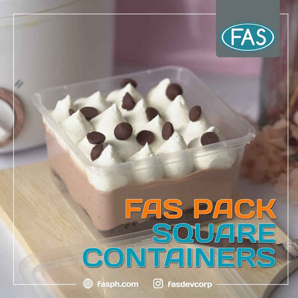 Faspack Microwavable Container SQUARE | Shopee Philippines