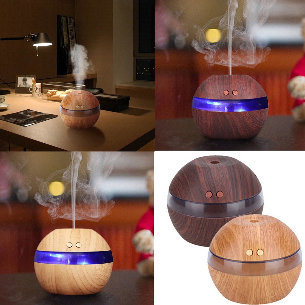 300ml USB Ultrasonic Humidifier Quiet Aroma Fragrance Diffuser Machine ...