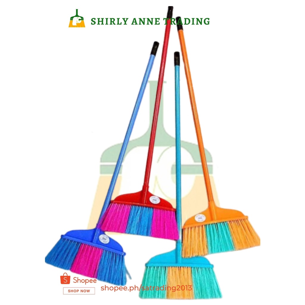 Plastic Broom, Nylon Broom, Assorted Colors 1-piece | Shopee Philippines