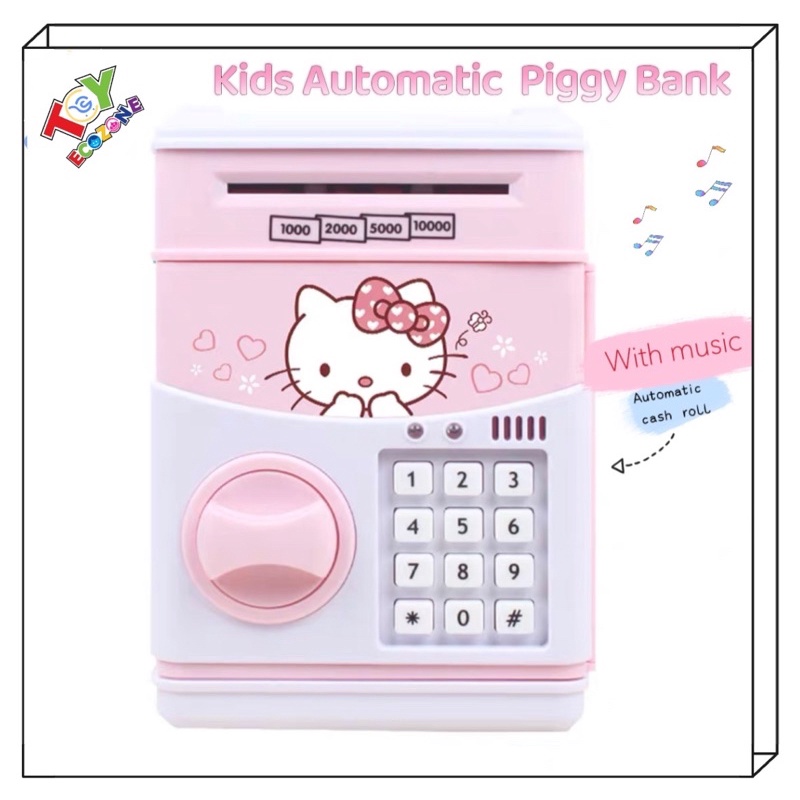 Coin bank money Cartoon Character ATM Savings Machine Bank Children's ...