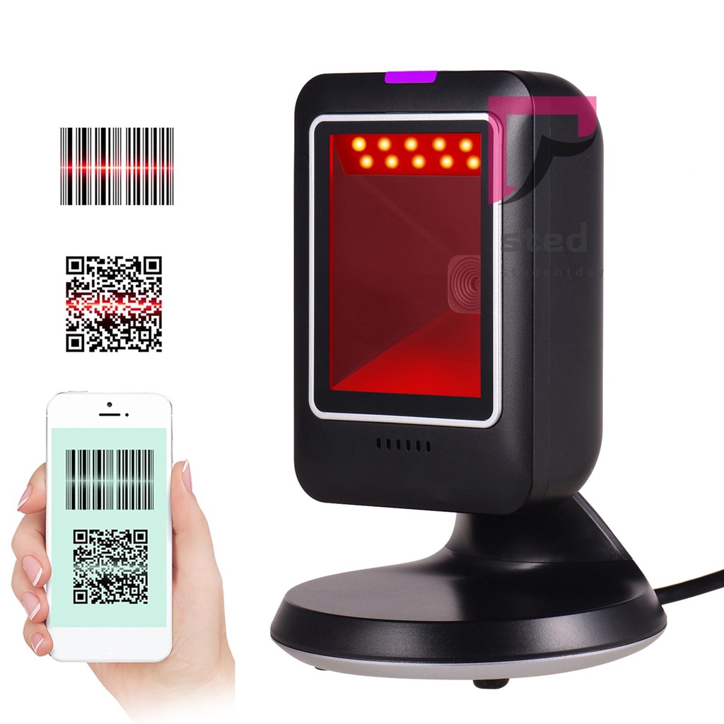 MP6300Y 1D/2D/QR Omnidirectional Barcode Scanner USB Wired Bar Code ...