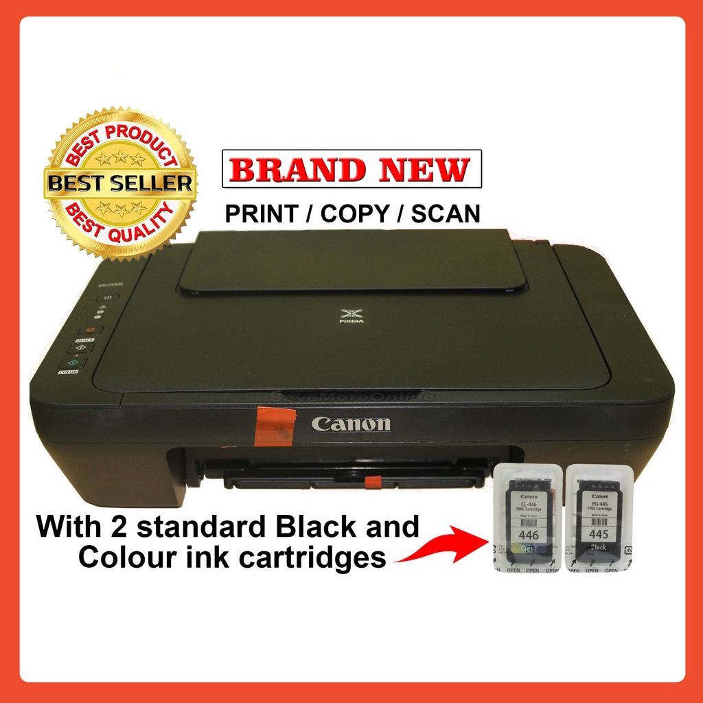 Canon PiXMA MG2540S 3-in-One Printer with Black and Colour Standard ...