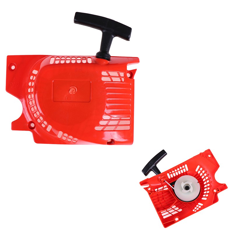 Red recoil pull starter for chinese chainsaw 4500 5200 5800 45 52cc ...
