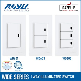 Royu Wide Series 1 Way Switch Sets Reflectorized or w/ LED Switches ...