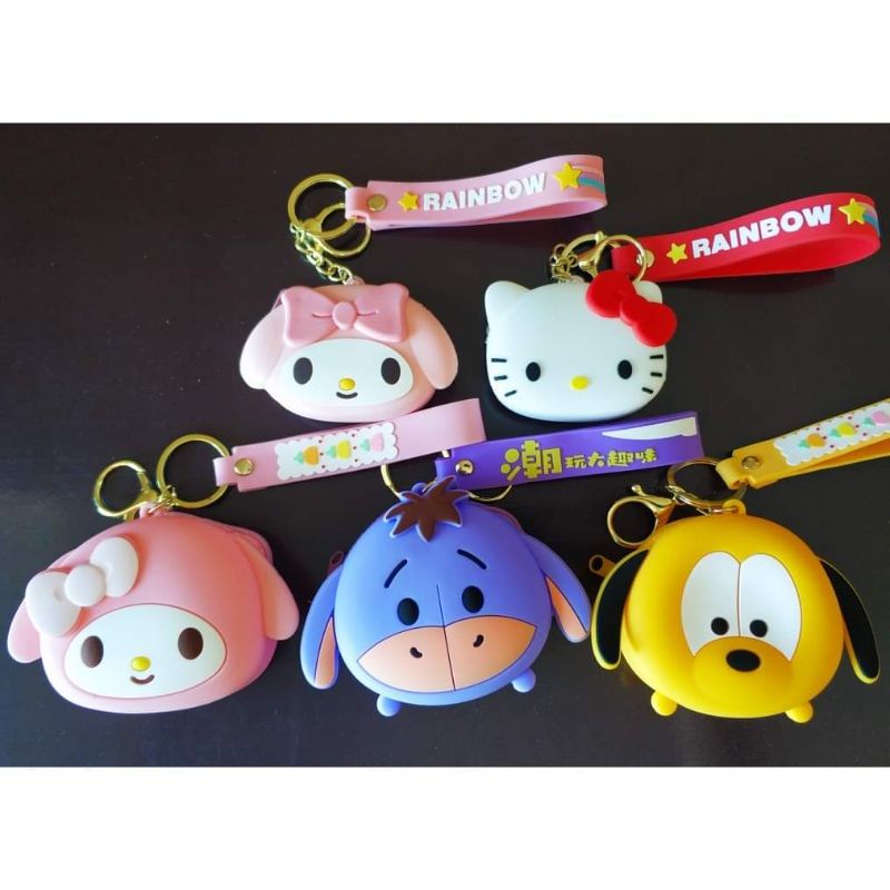 Sanrio Character Jelly Coin Purse Cinnamoroll My Melody Goofy Donkey ...