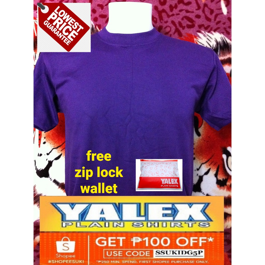 Yalex Plain Tshirt Dark Violet Roundneck - NO MINIMUM - kids to adult ...