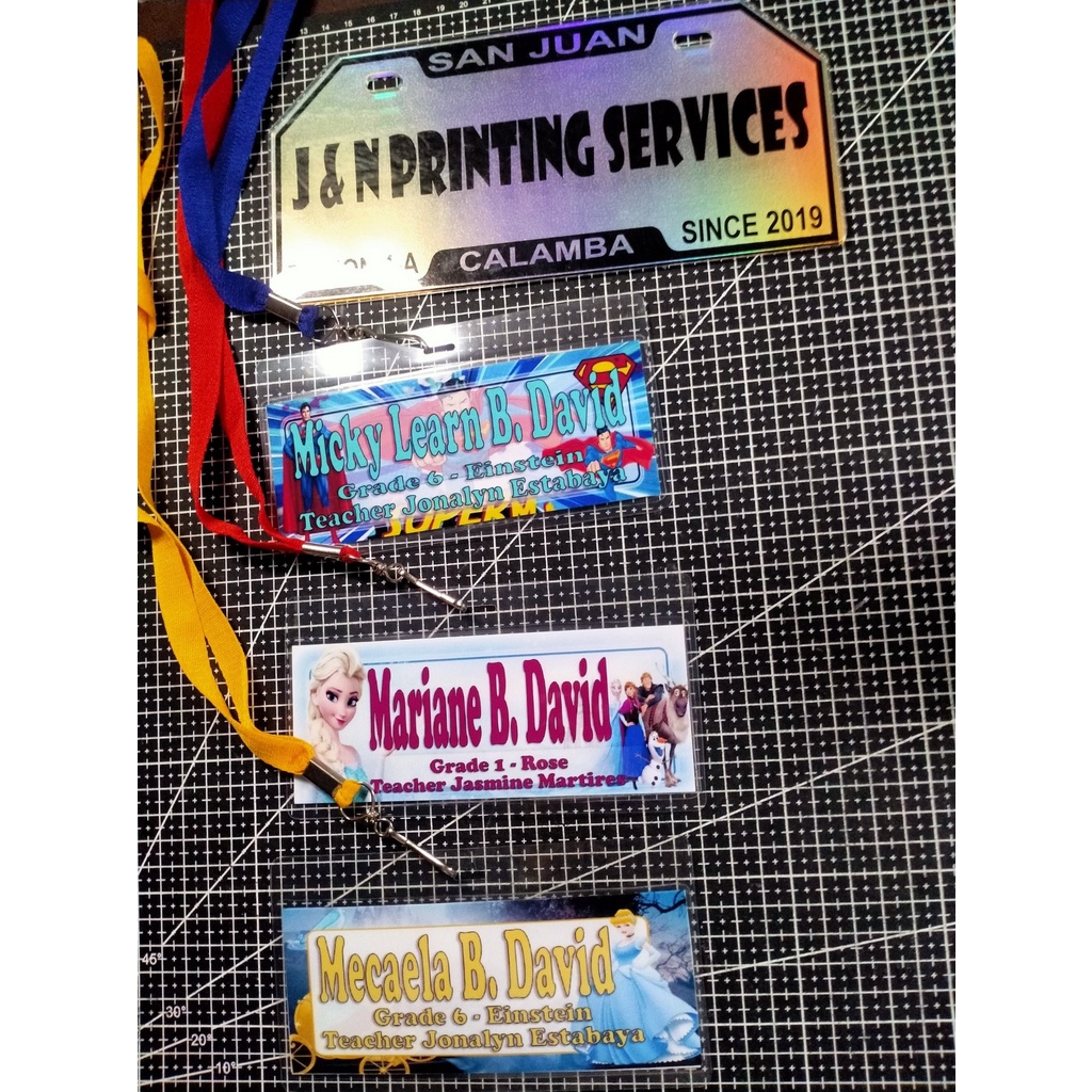 Laminated Name Tag Back to School | Shopee Philippines