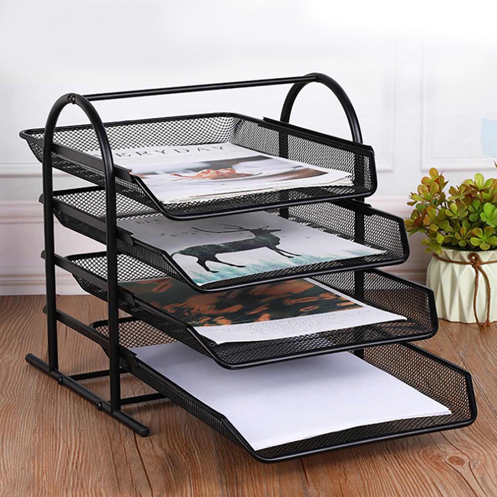 Home and Office 4-Tier Document Tray File Organizer | Shopee Philippines