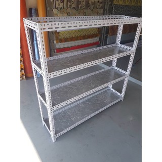 HEAVYDUTY STEEL RACK WITH SHELVES / SLOTTED ANGLE BAR RACK / METAL RACK ...