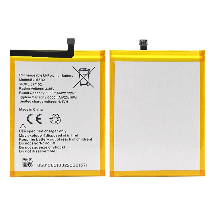 BL-58BX Battery For Infinix HOT 8 X650 HOT 9 Play BL58BX High Capacity ...