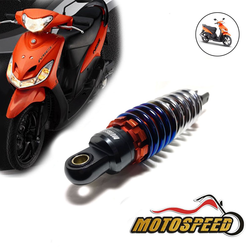MOTOSPEED 280MM MIO (3207) Rear Shock Suspension (Plate blue/White ...