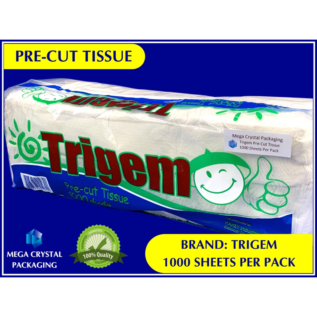 Trigem Pre Cut Tissue ( 1000 pcs. Per Pack ) | Shopee Philippines