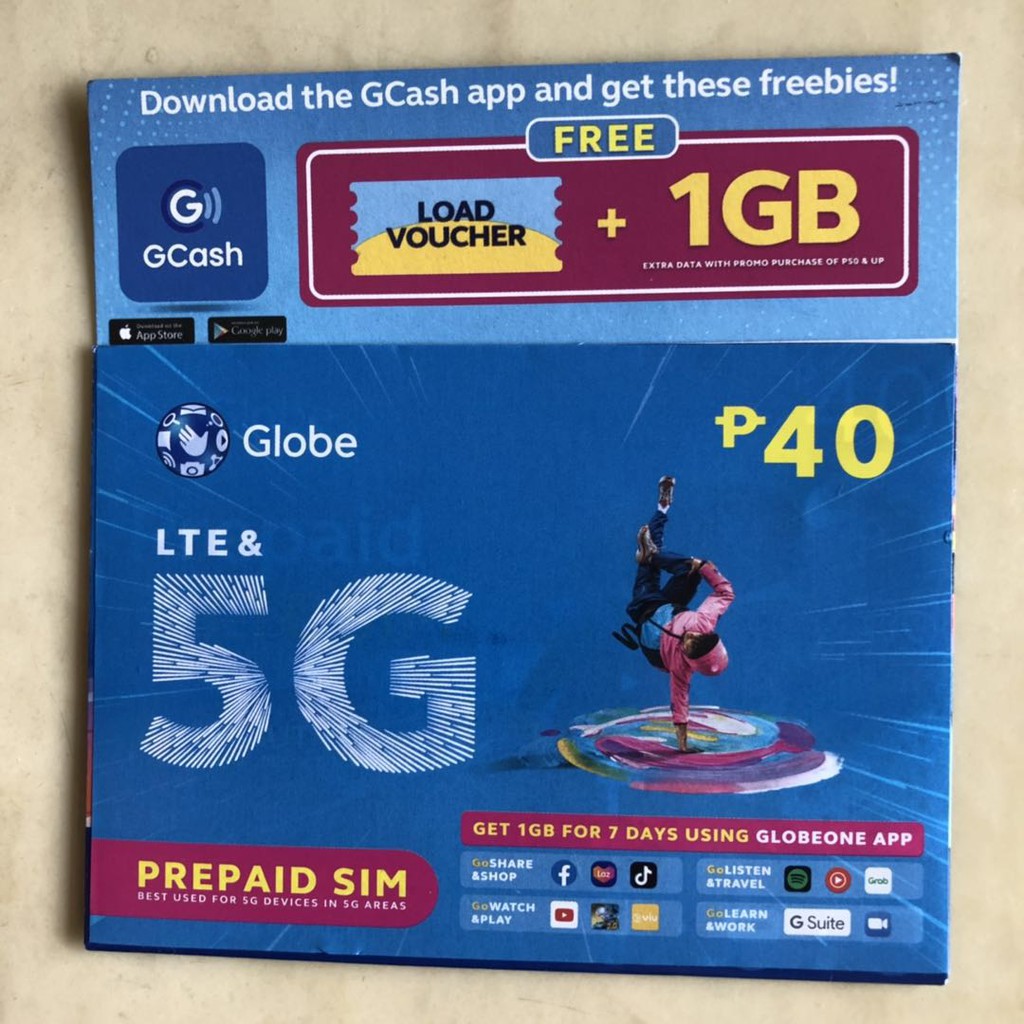 Globe Prepaid 5G LTE SIM Card Shopee Philippines