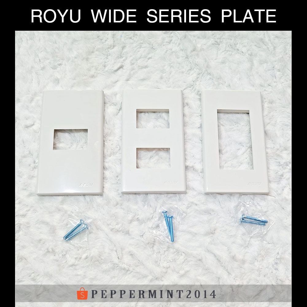 Royu Wide Series Plate Cover Outlet Switch 1 2 3 gang RWP1 RWP2 RWP3 ...