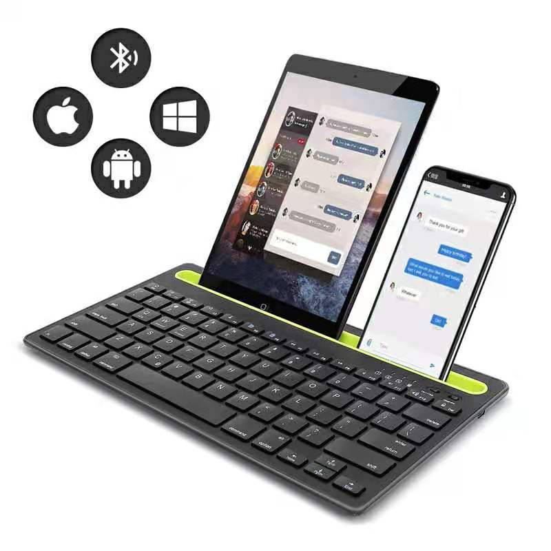 Bluetooth Keyboard with Integrated Stand Rechargeable Multi-Device ...