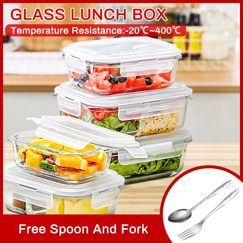 Glass Food Keeper Crisper With Lid Airtight Leakproof Microwavable Oven ... Glass Food Keeper Crisper With Lid Airtight Leakproof Microwavable Oven ...