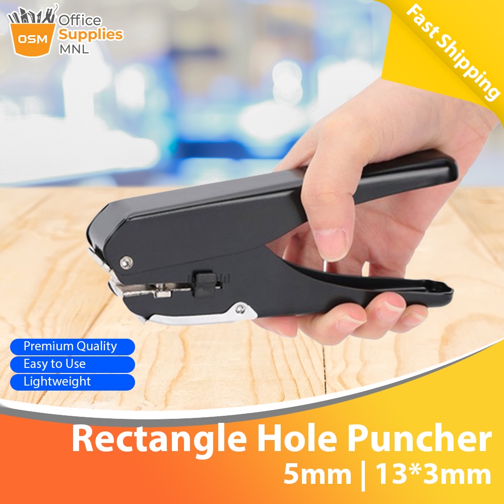 Hole Puncher Oblong Rectangle 5mm | 13*3mm Heavy Duty | Shopee Philippines