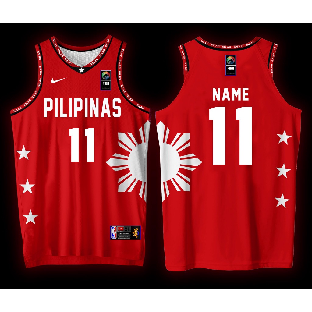 NEW PILIPINAS BASKETBALL JERSEY FREE CUSTOMIZE OF NAME AND NUMBER ONLY full sublimation sports ...