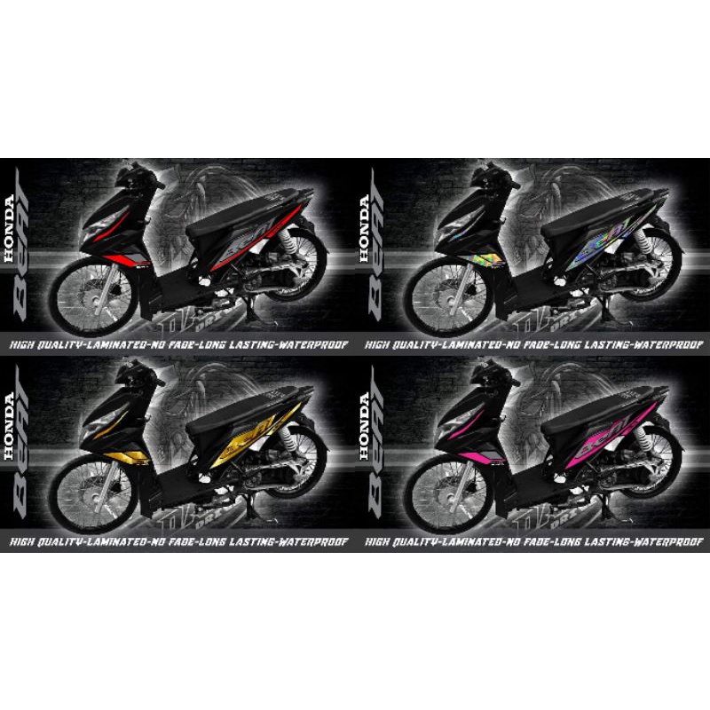 HONDA BEAT Fi V2 Stock Size Decals | Shopee Philippines