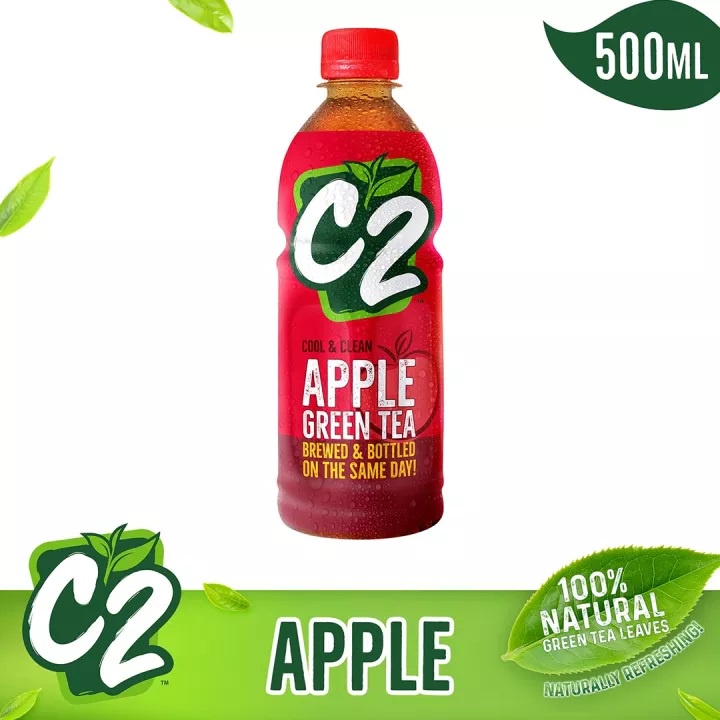 C2 GREEN TEA APPLE DRINK (500ml) | Shopee Philippines