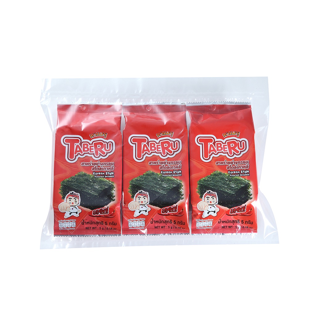 Taberu Spicy Roasted Korean Style seaweed(5g*3) | Shopee Philippines