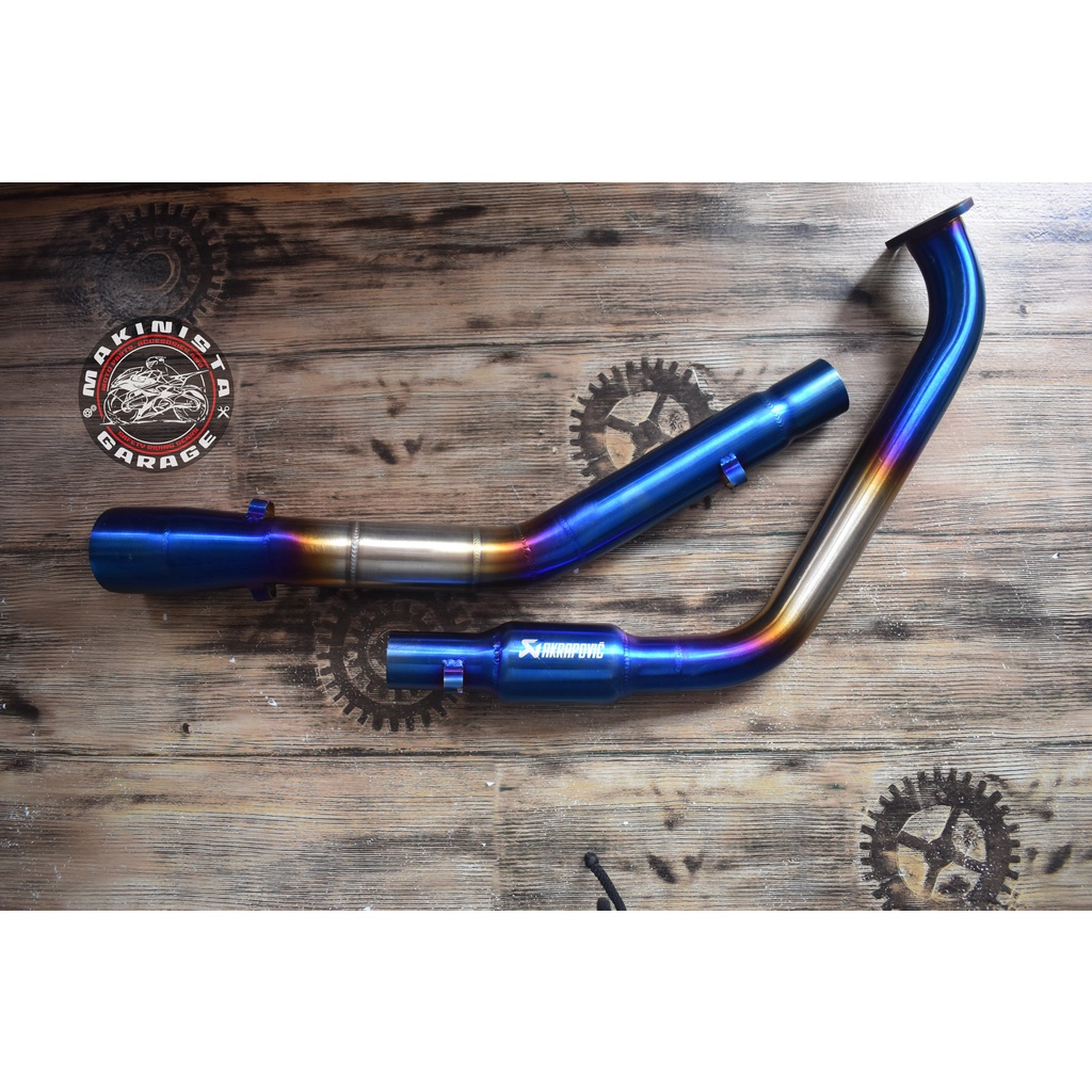 Yamaha R15 v3 Elbow Full System with Resonator and Akrapovic Laser Logo ...