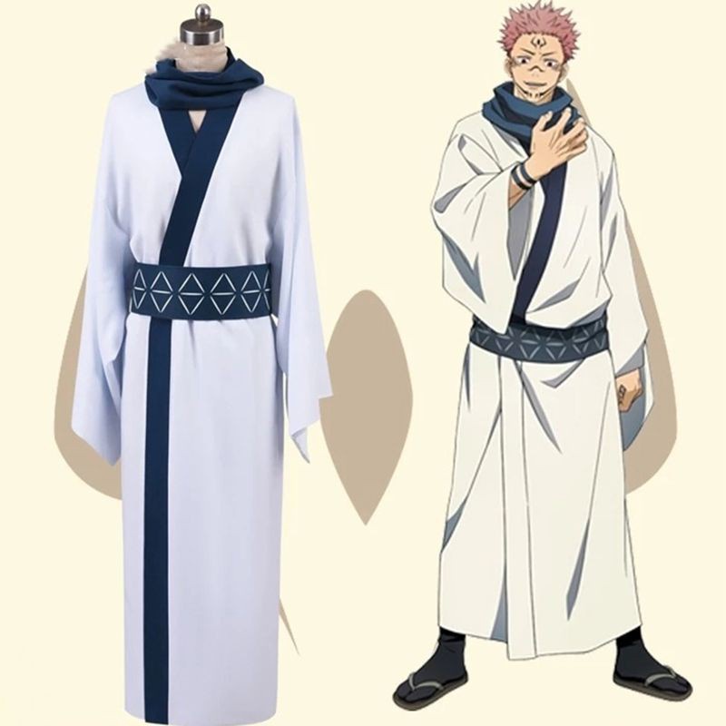 Anime Jujutsu Kaisen Ryomen Sukuna Cosplay Costume Kimono Suit ...
