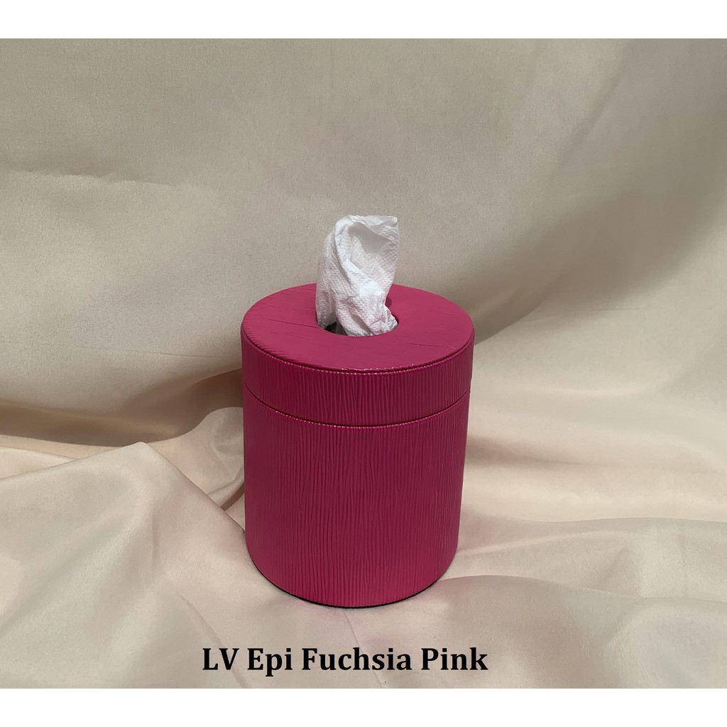 Round Tissue Roll Holder Box, Handmade, High Quality PU Leather ...