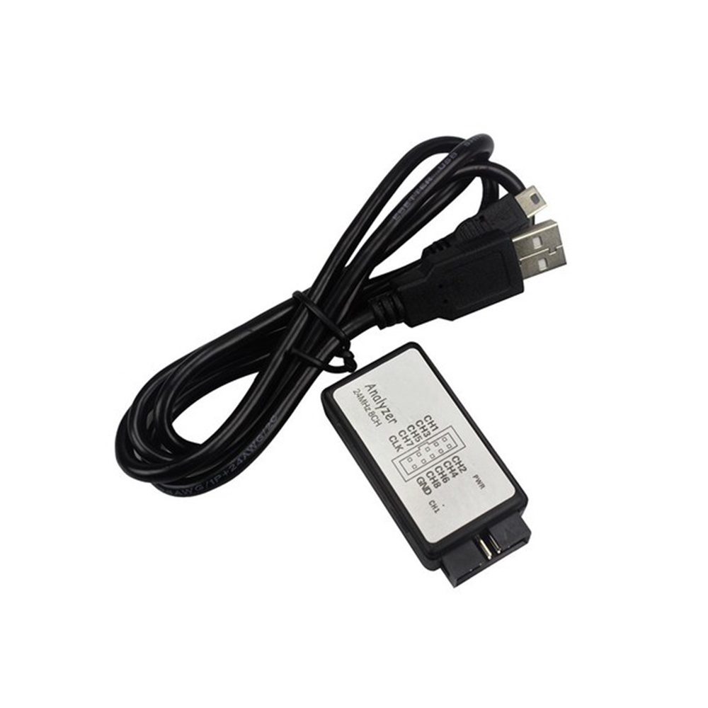 USB Logic Analyzer 24MHz 8 Channel 24M/seconds Logic Analyzer Debugger ...