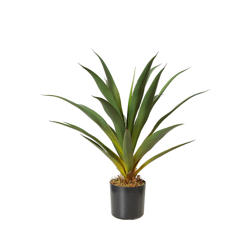 Artificial Plant Greenery Plants with Pot Artificial Agave americana ...