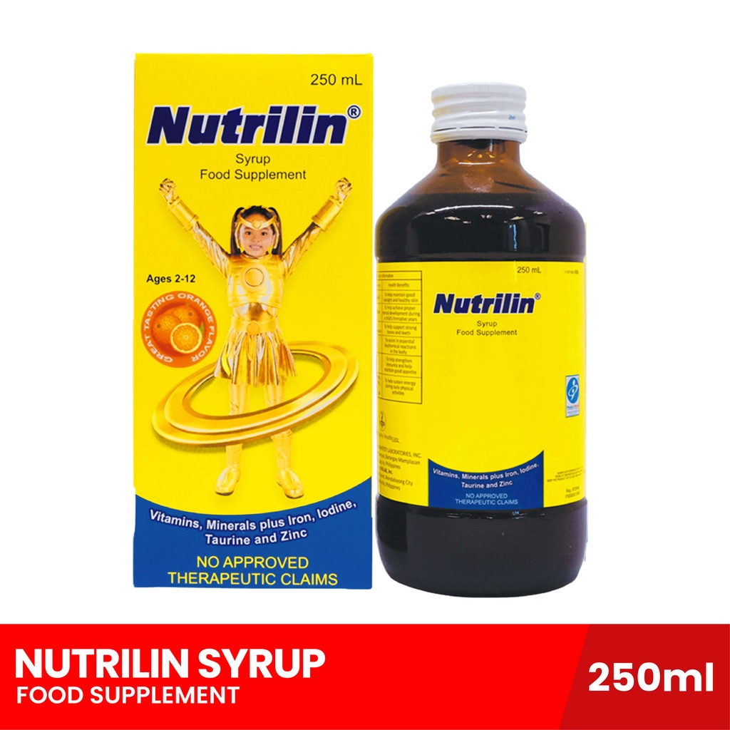 NUTRILIN Syrup Food Supplement 250ml | Shopee Philippines