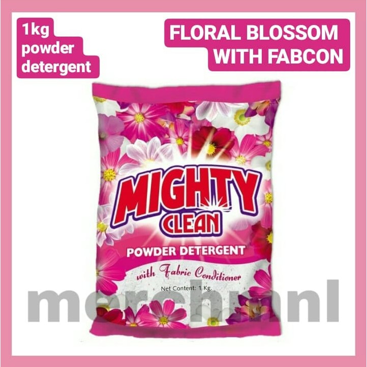 All Mighty Clean Detergent Powder Floral Blossom with Fabcon - Powder ...