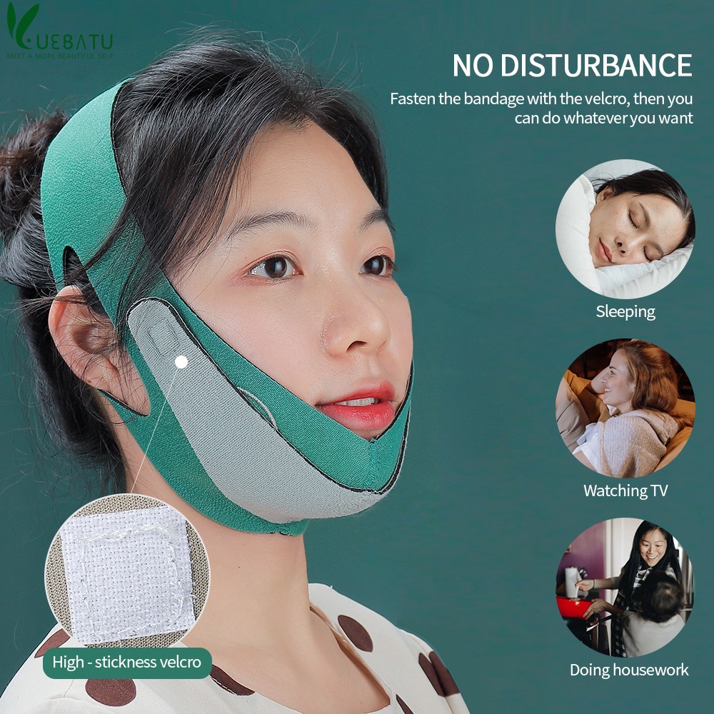 Elastic Face Slimming Bandage V Line Shaper Women Chin Cheek Lift Up ...