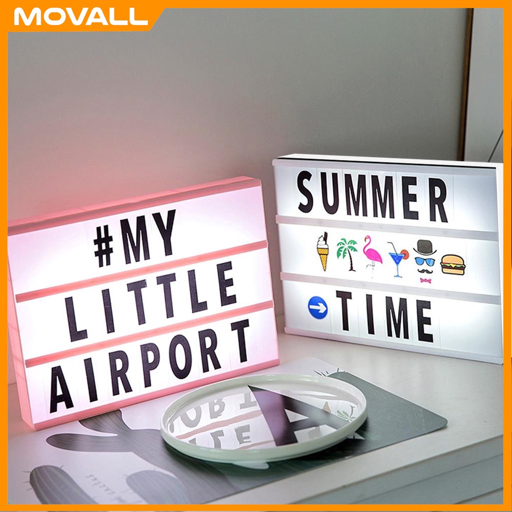 A4 Cinematic LED Light Up Letter Box Cinema House Wedding DIY Message ...