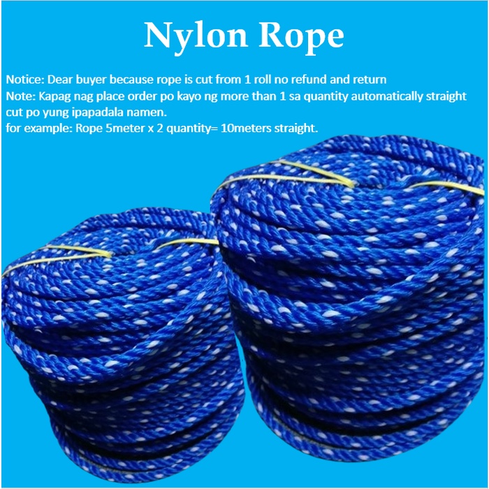 Toyu Nylone Rope 2meters 4mm 6mm 8mm | Shopee Philippines