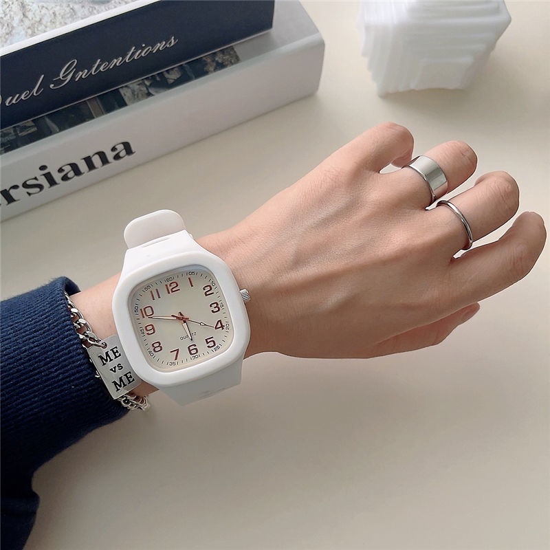 【Ready Stock】Ladies Quartz Watch New Korean Square Fashion High-value ...