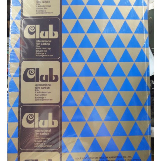 Club film carbon paper 100 pieces | Shopee Philippines