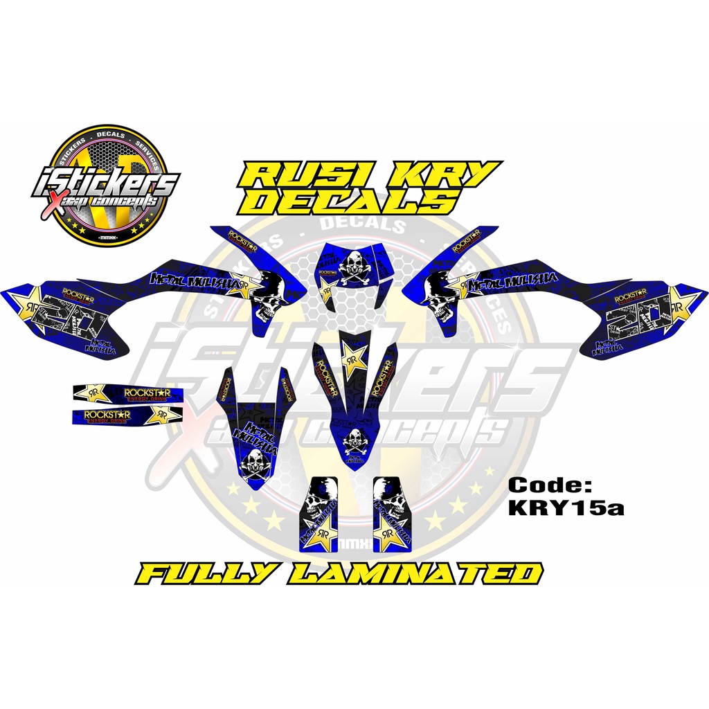 Rusi KRY 150/200 Full Decals Laminated KRY15 | Shopee Philippines