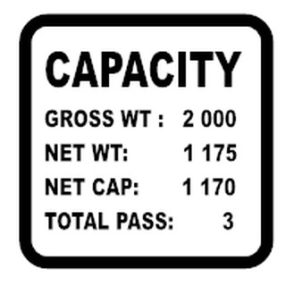 CAPACITY CAR STICKER VINYL CUSTOMIZED CUSTOMIZE capacity csr sticker ...