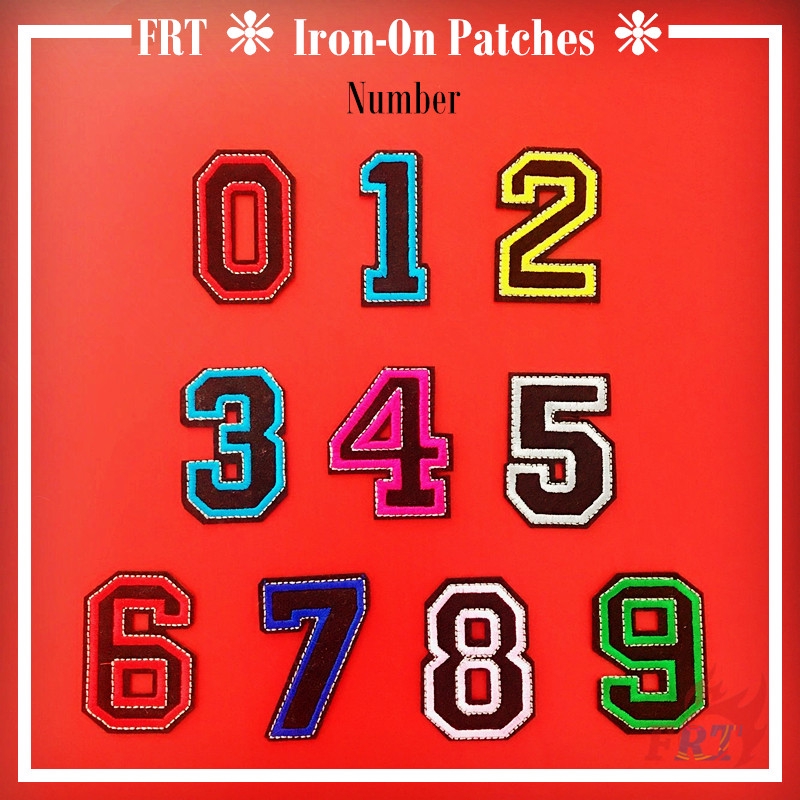 ☸ Colorful Number Patch ☸ 1Pc Diy Sew On Iron On Patch Apparel Applique ...