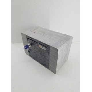 RECTANGULAR-GRAY WOOD Alkansya Vault & Multipurpose Safety Box (Classic ...