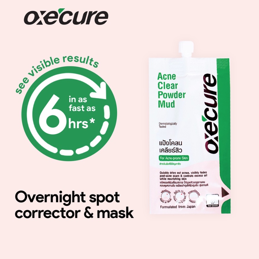 OXECURE Acne Clear Powder Mud 5g | Shopee Philippines