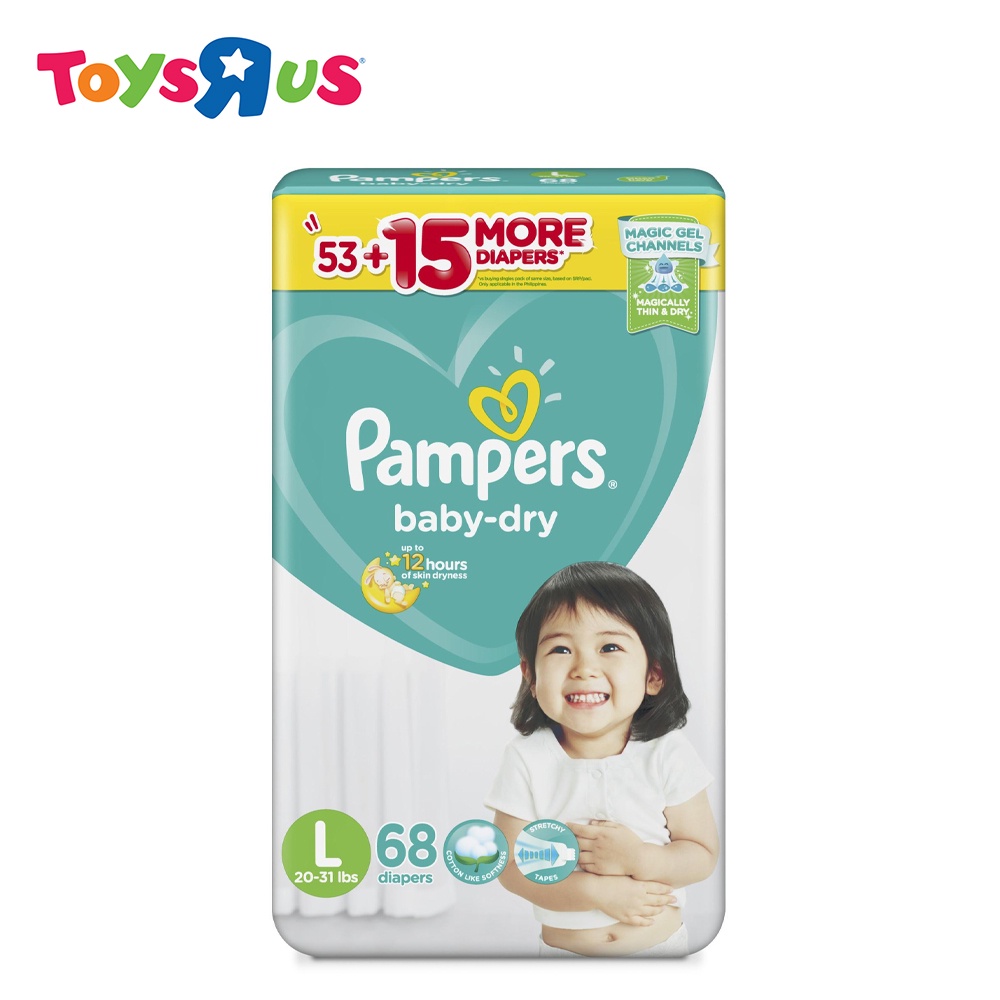Pampers Baby Dry Pants Super Jumbo Large 68s (Pack of 3) | Shopee ...