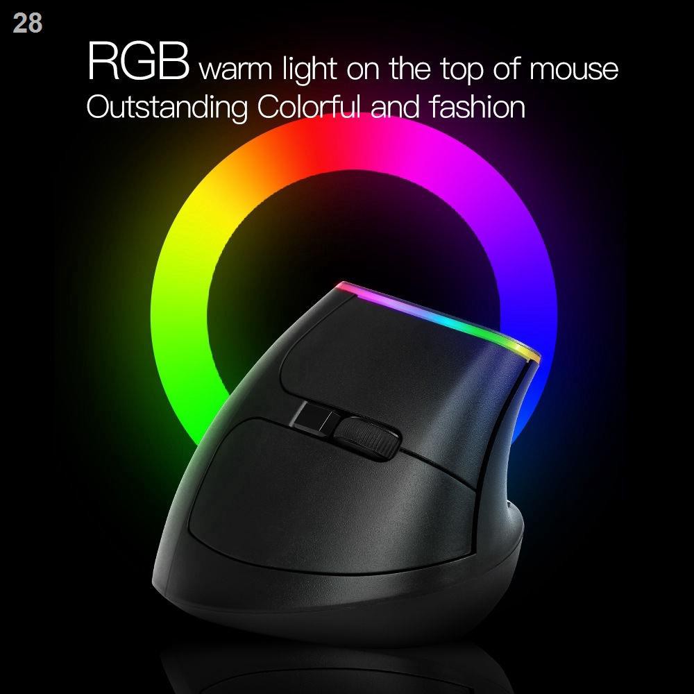 delux m618c wireless mouse 2.4ghz ergonomic vertical 6 buttons gaming ...