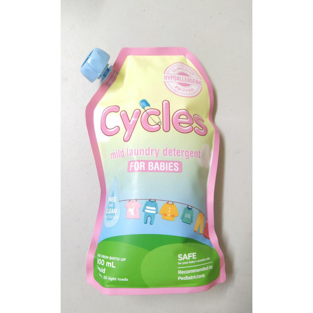 Cycles mild liquid laundry detergent refill pack 800ml | Shopee Philippines