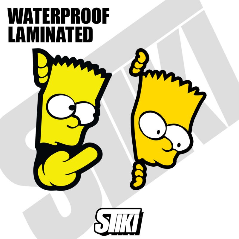 Bart Simpson Sticker Waterproof | Shopee Philippines