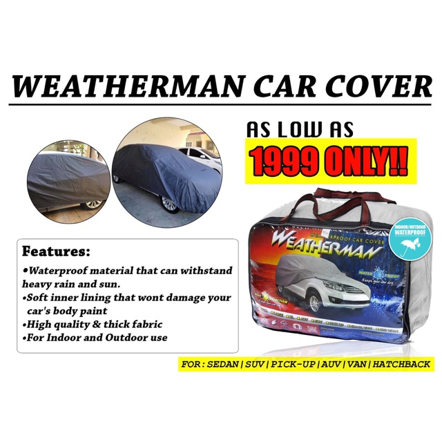 weatherman car cover